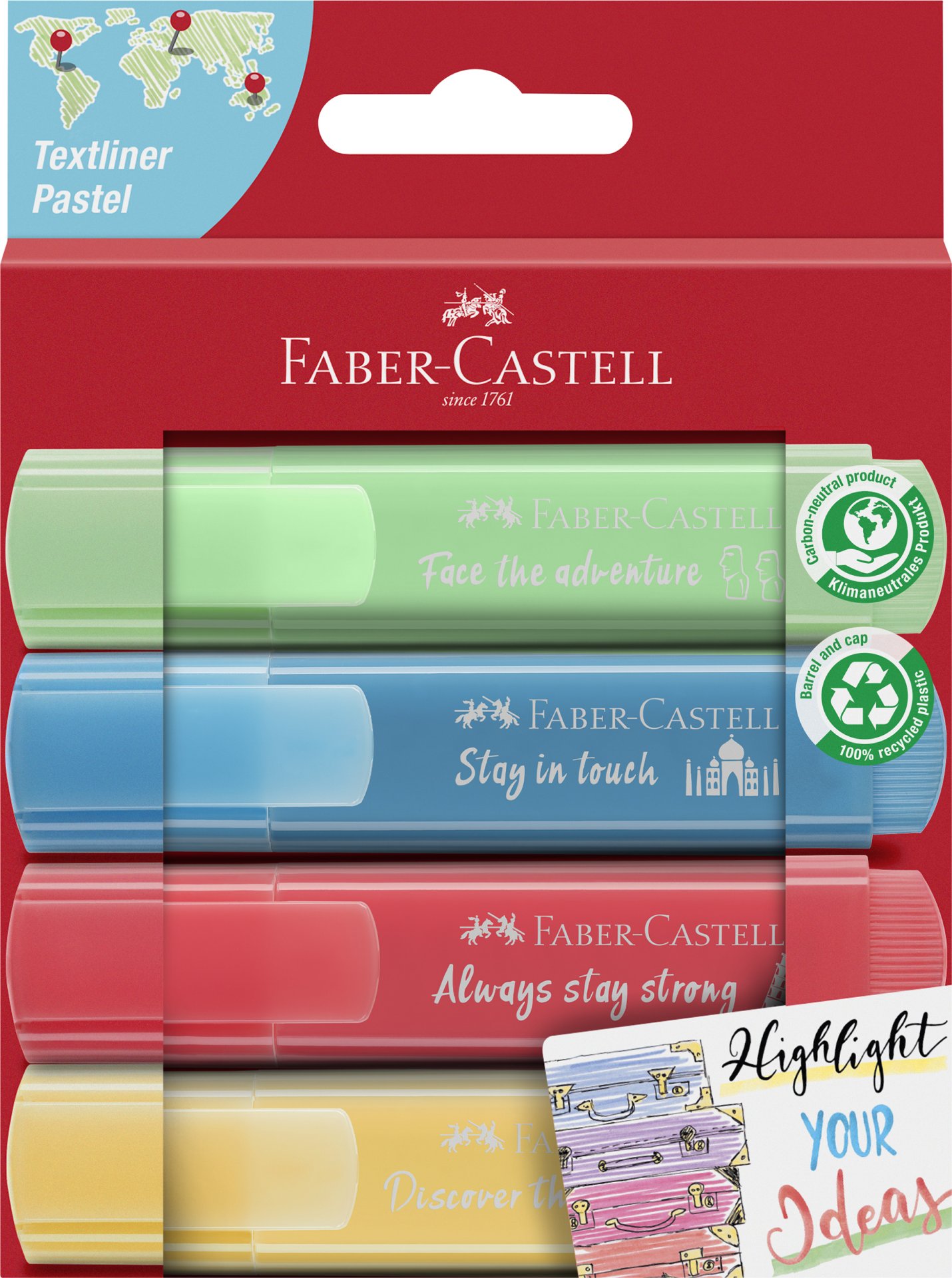 Shop Faber-Castell highlighter 46 Pastel Promo Set online at Modulor