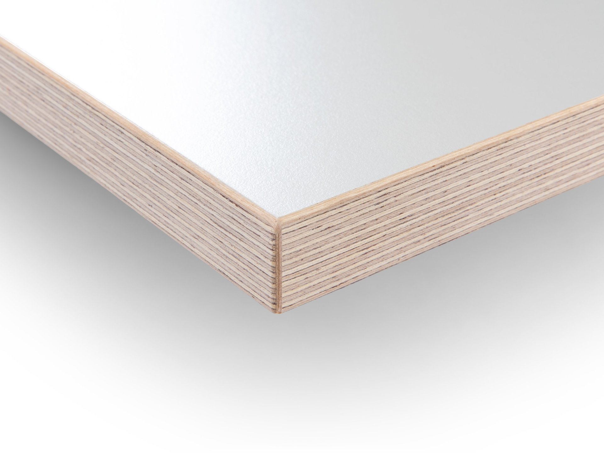 Melamin Tischplatte 25 x 680 x 1380 mm, geperlt, weiss, Kante Multipl ...