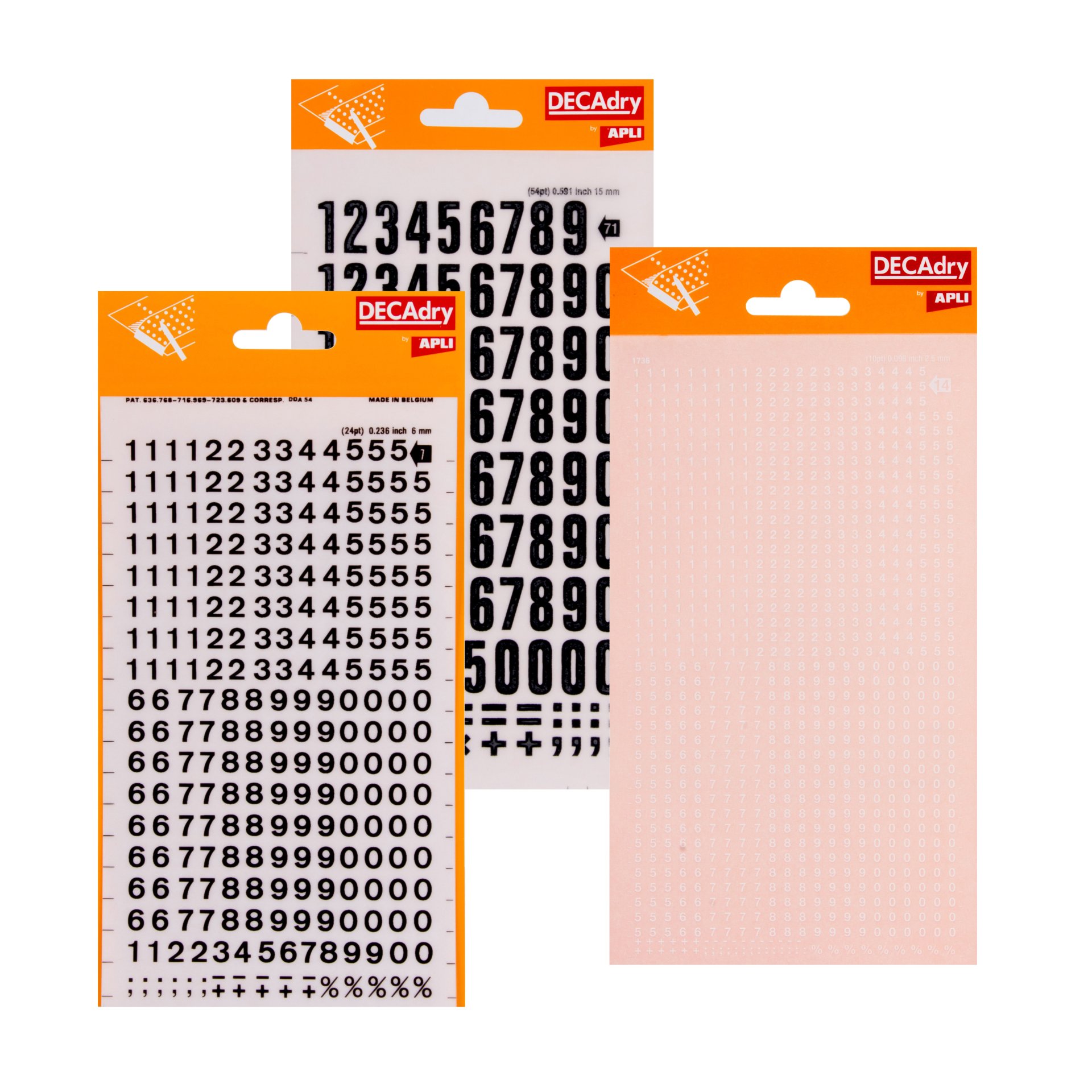 Buy Decadry Transfer rub-on numbers online at Modulor