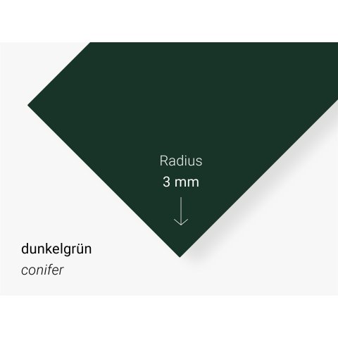 21mm, nucleo in MDF antracite, linoleum verde scuro online | Modulor