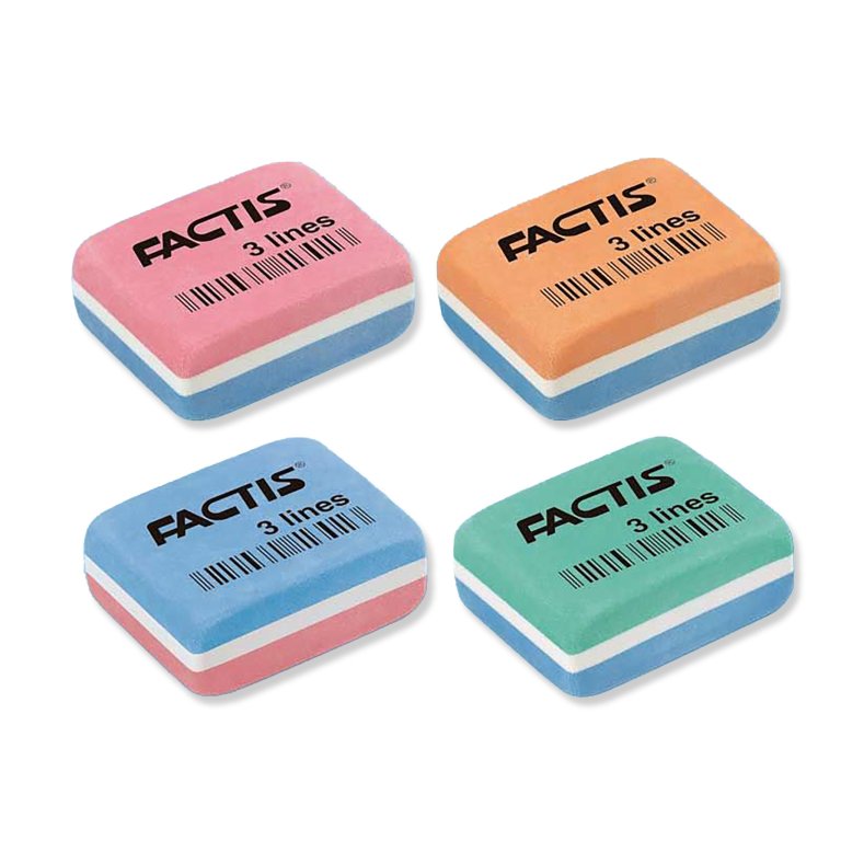 Factis Radiergummi 3 lines günstig kaufen | Modulor