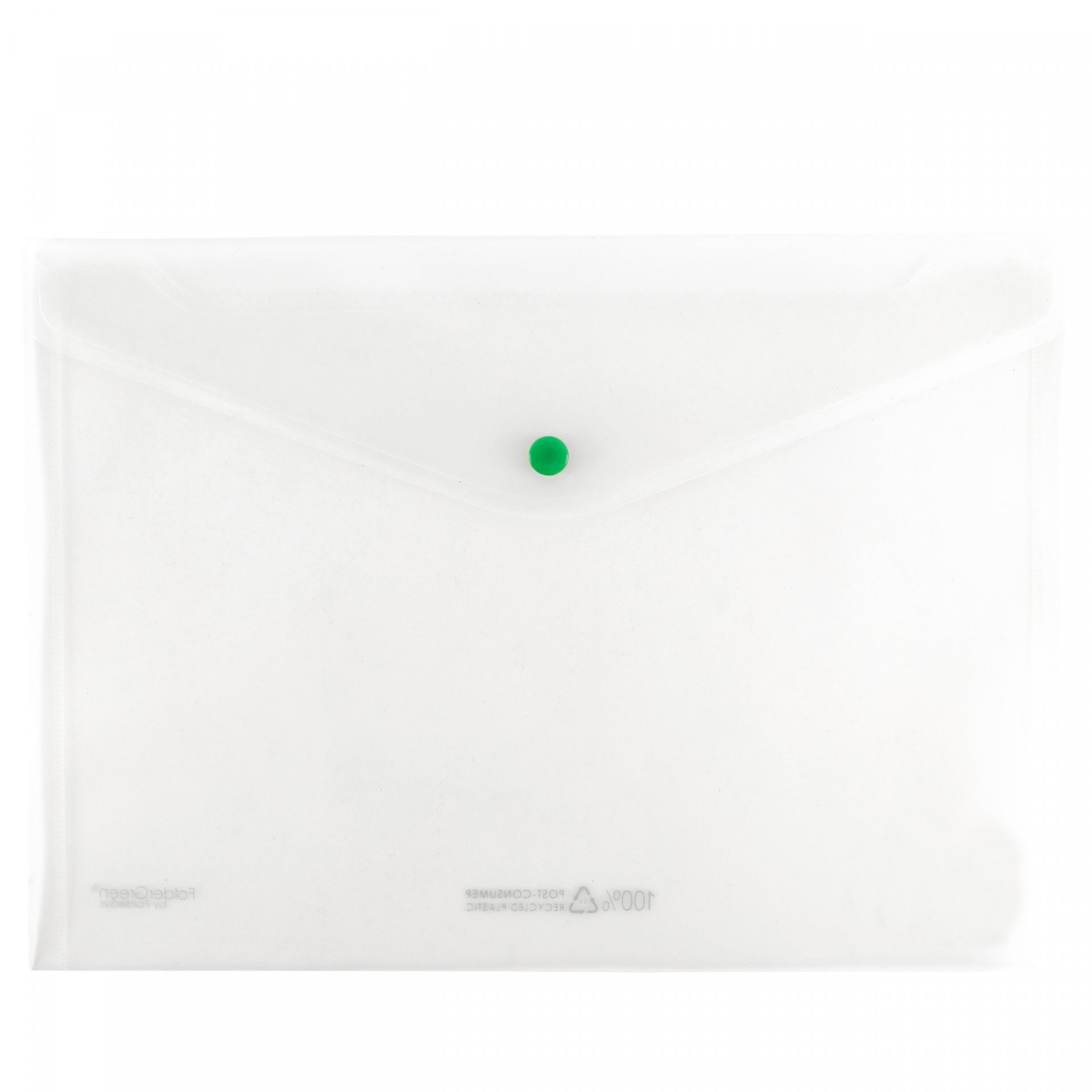 Shop Transparent pocket recycled PP translucent Folder Green online at ...