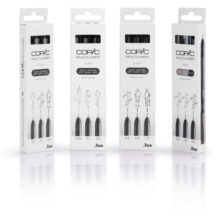Comprar Copic Multiliner, set de 3 online | Modulor