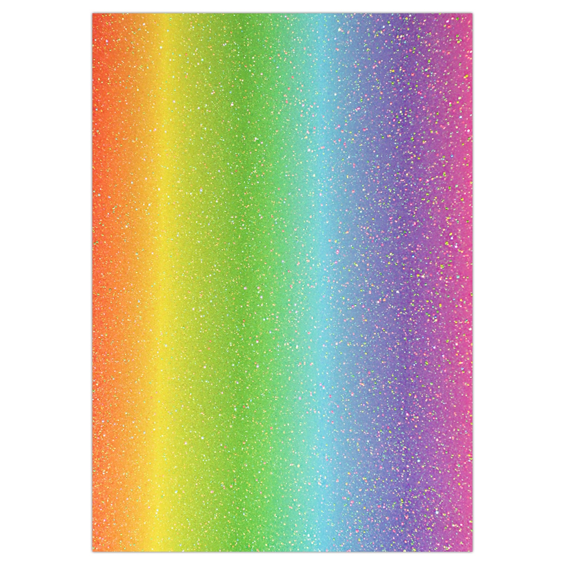 Buy Rainbow glitter cardboard online at Modulor