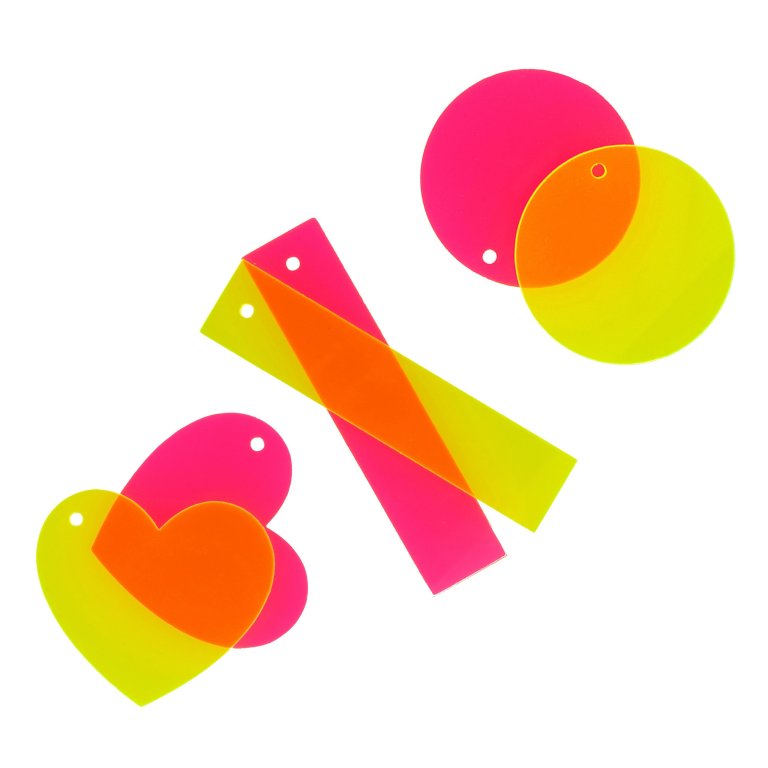 Shop Acrylic glass pendant neon transparent online at Modulor