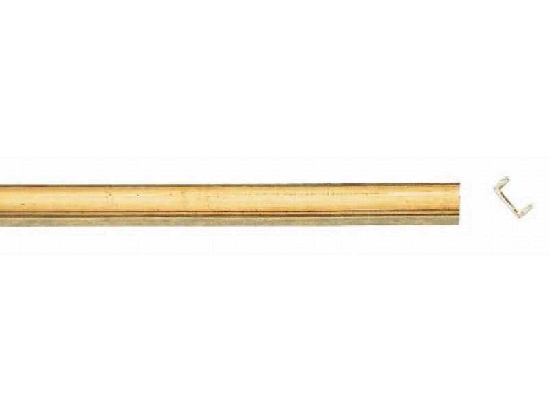 Buy Brass U-channel strips, unequal sides online at Modulor