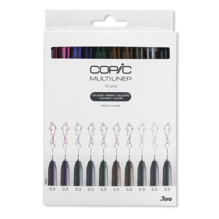 Comprar Copic Multiliner, set de 10 online | Modulor