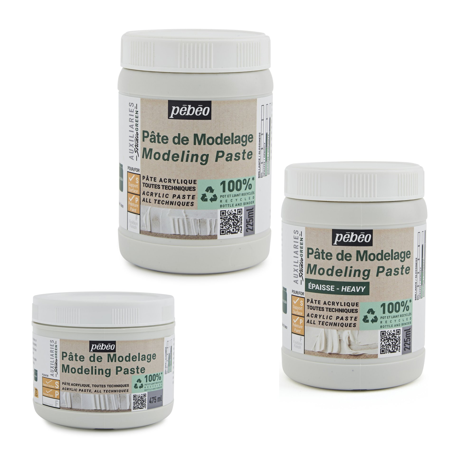 Buy Pebeo Modeling Paste Studio Green | Modulor